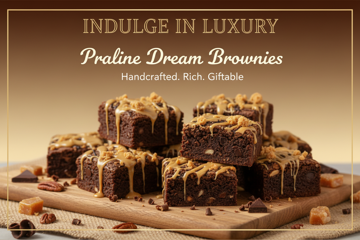 Praline Brownie Bar Pan - Fudgy Brownies with Pralines | Southern ...